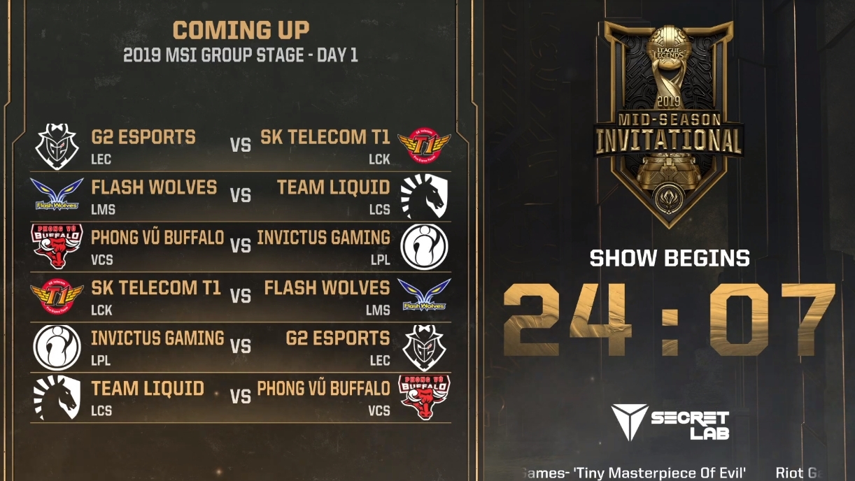 《英雄聯盟》2019 MSI 小組賽首日即將開打 FW 閃電狼將陸續迎戰 TL 和 SKT《League of Legends》 - 巴哈姆特