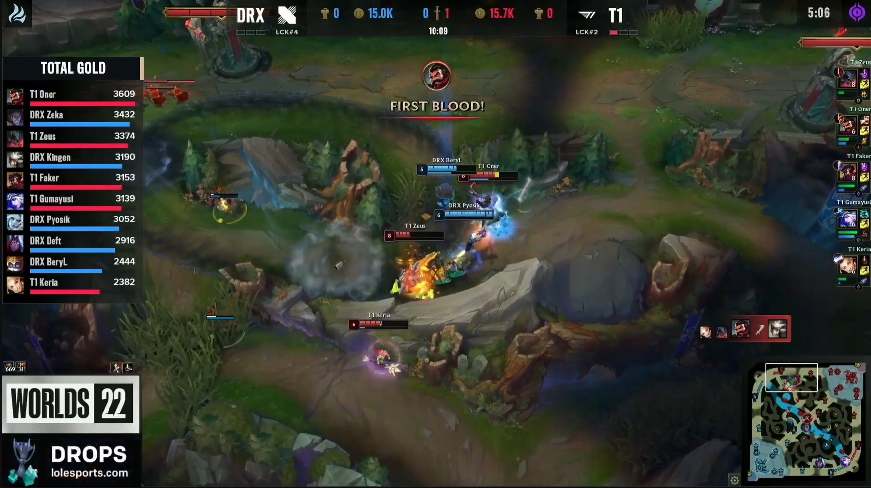 入圍賽隊伍的進擊！《英雄聯盟》DRX 3:2 擊退 T1 奪下 2022 世界大賽冠軍寶座《League of Legends》 - 巴哈姆特