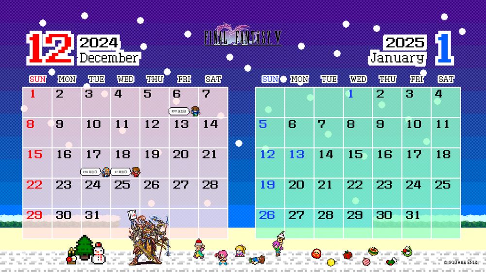 經典 2D RPG《Final Fantasy VI》歡度 30 週年 公開原創設計月曆等豪華內容《ファイナルファンタジーI-VI ...
