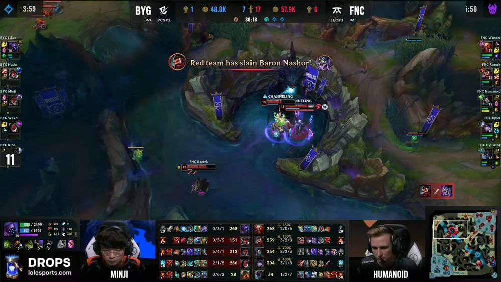 《英雄聯盟》世界大賽入圍賽 隊伍 BYG 遭 FNC 擊敗 將於賽程結束後揭曉能否挺進第二輪《League of Legends》 - 巴哈姆特