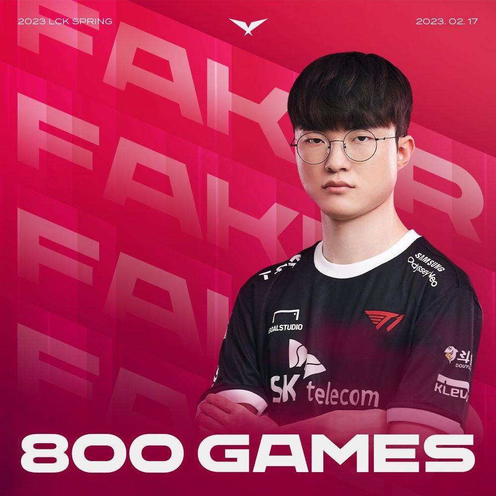 《英雄聯盟》Faker 創下首位選手在 LCK 聯賽出戰 800 場紀錄《League of Legends》 - 巴哈姆特