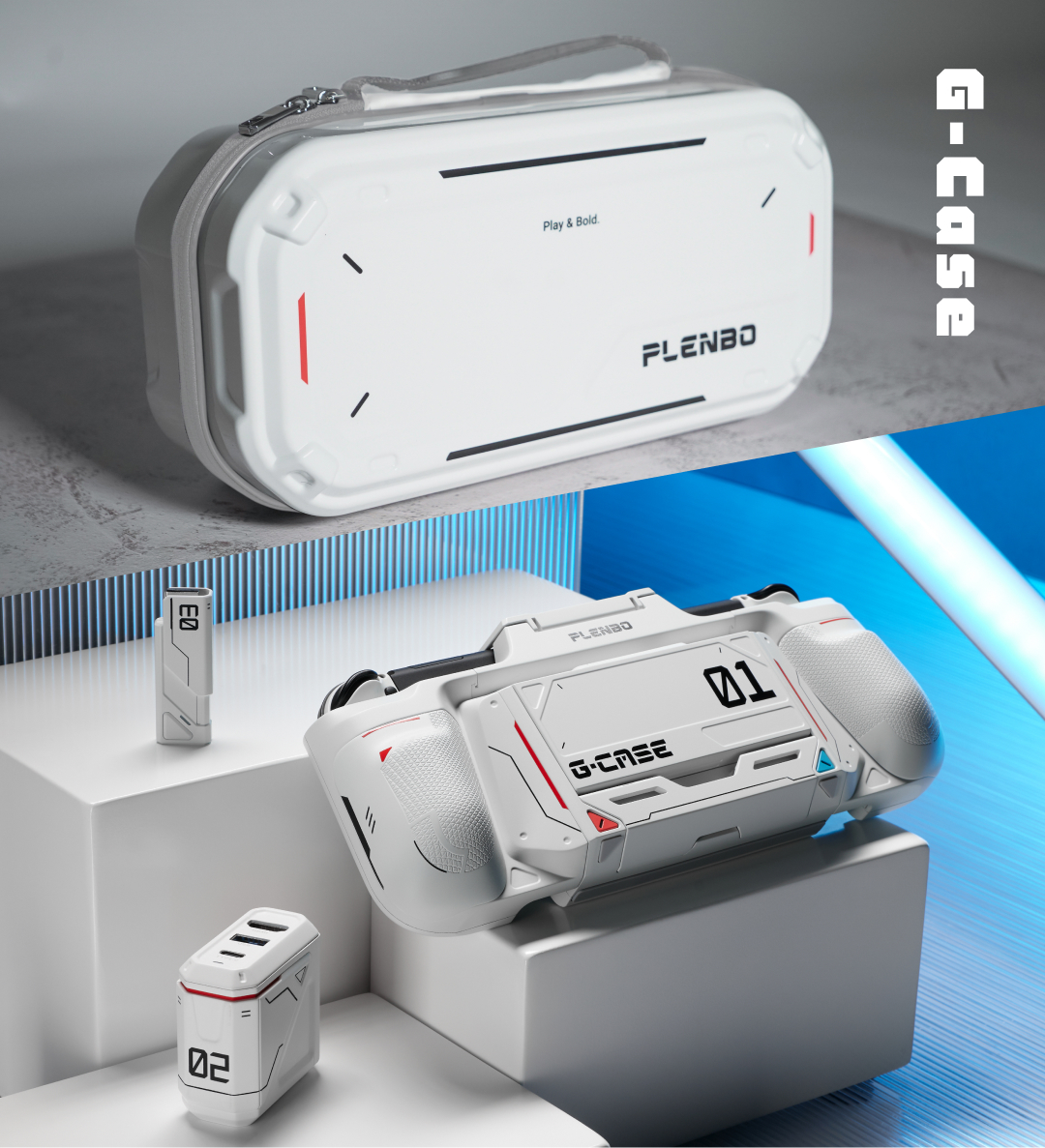 結合 Switch 保護殼、立架與行動電源的「G-Case 無限電源機甲」在台展開預購 - 巴哈姆特