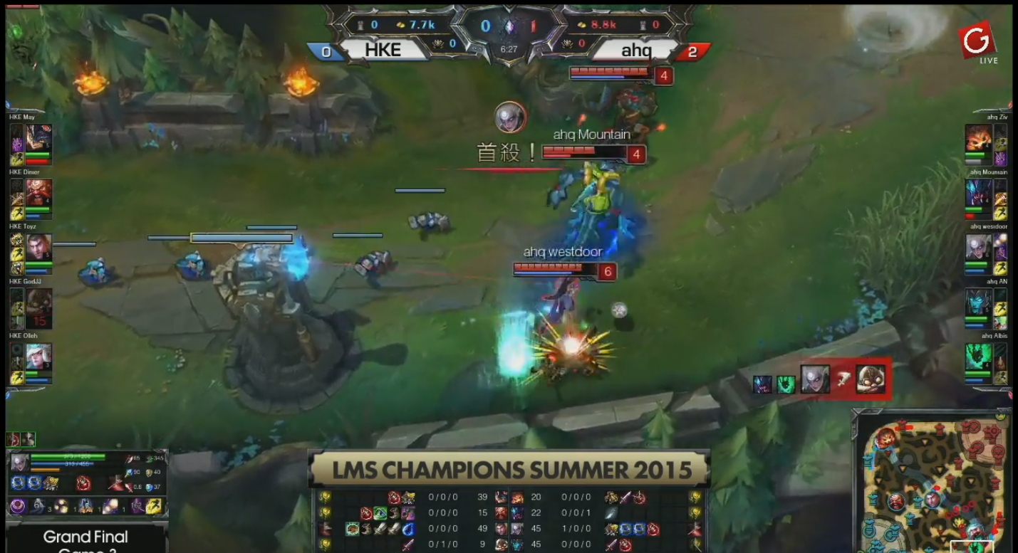 《英雄聯盟》隊伍 ahq 直落三擊敗 HKE 拿下 2015 LMS 夏季冠軍與世界大賽資格《League of Legends》 - 巴哈姆特