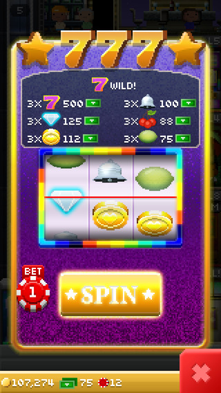 《Tiny Tower Vegas》問世 打造賭場大樓 使用 Bitbook 追蹤員工心情！ - 巴哈姆特