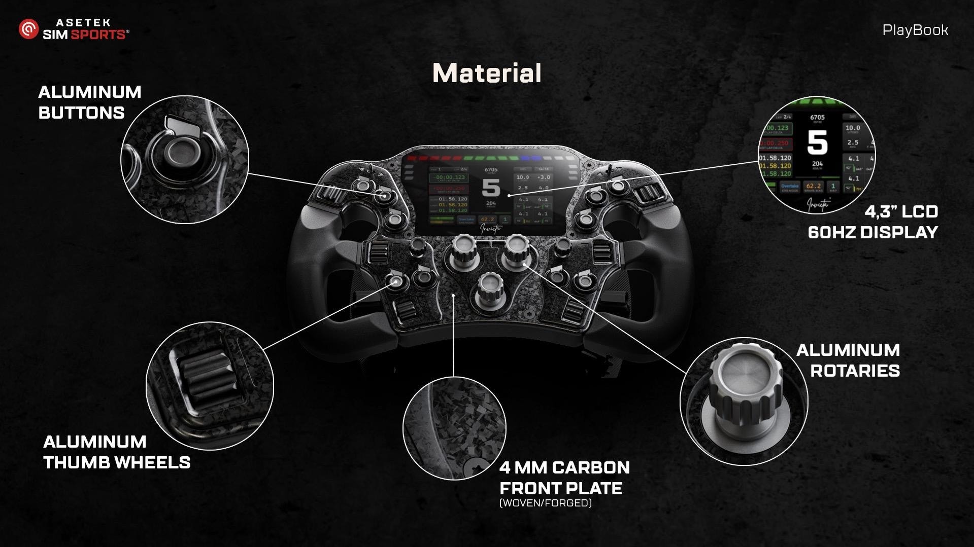 Asetek SimSports 推出 Invicta Formula Button Box 方向盤模組 - 巴哈姆特