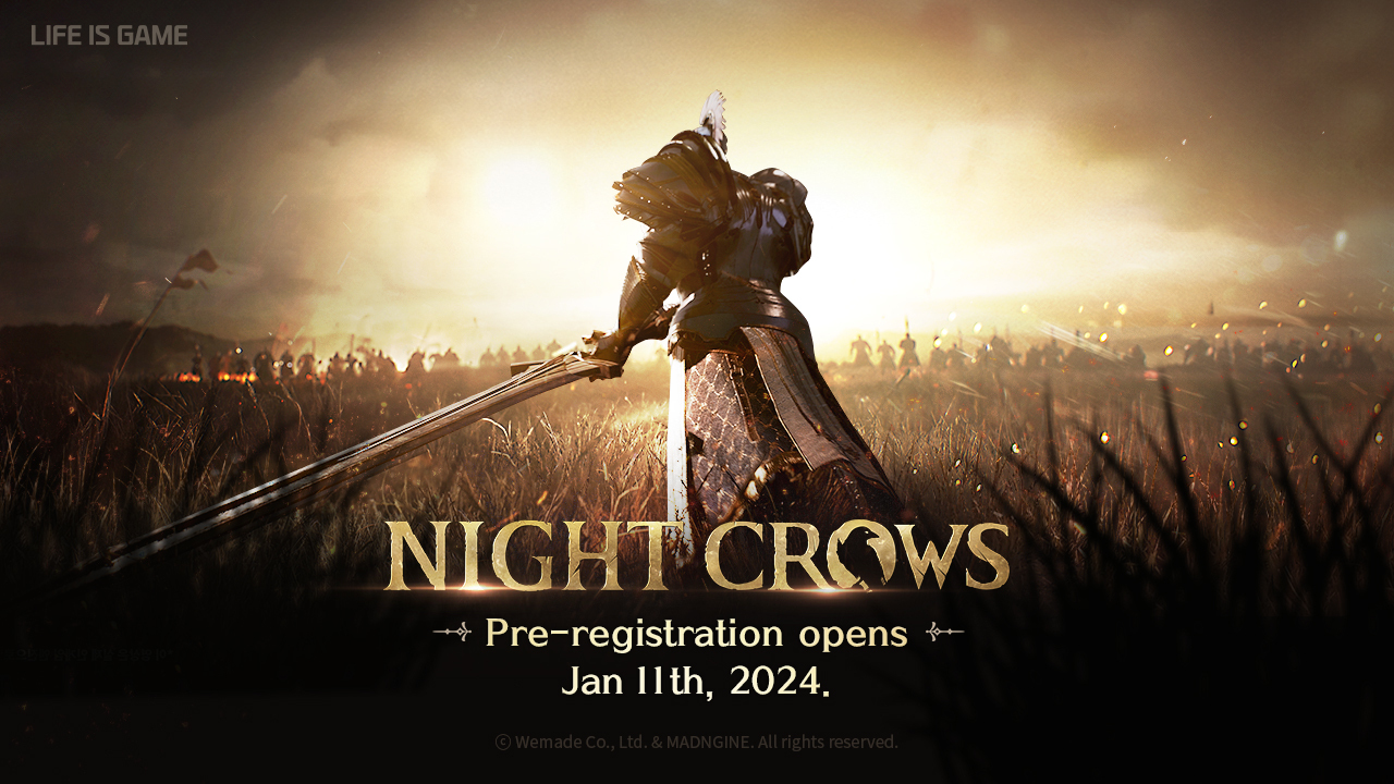 MMORPG《夜鴉 NIGHT CROWS》國際版確定 2024 年第一季推出 官方公開前導網站《NIGHT CROWS》 - 巴哈姆特