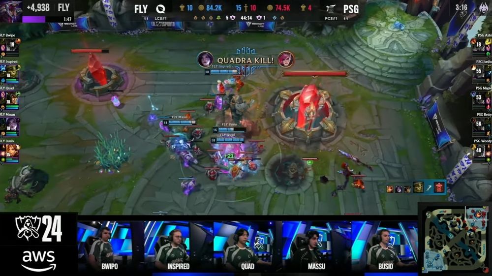 《英雄聯盟》2024 世界大賽瑞士制第四天 纏戰許久、FLY 擊敗 PSG 拿下第二勝《League of Legends》 - 巴哈姆特