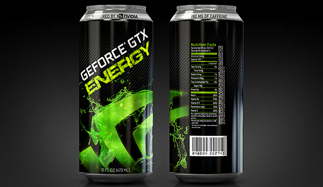 喝了再玩！NVIDIA 宣布推出 GeForce 品牌能量飲料「GeForce GTX ENERGY」 - 巴哈姆特