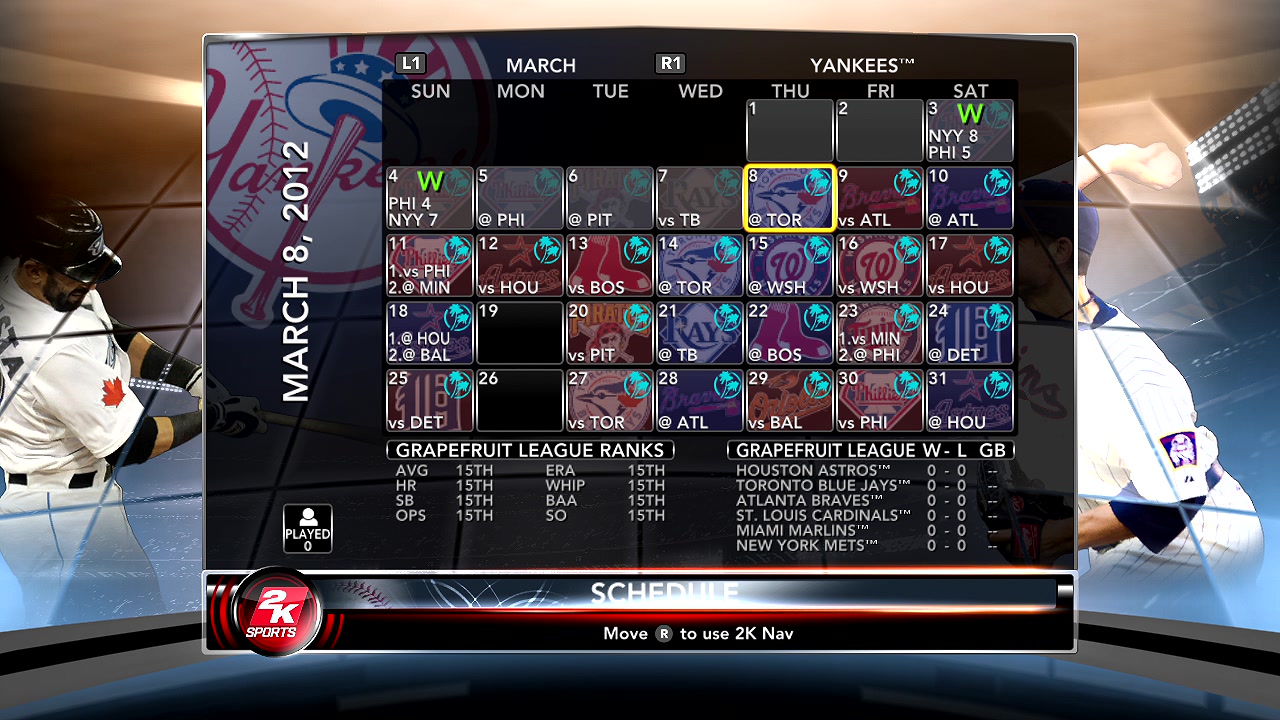 【試玩】《美國職棒大聯盟 2012》投打操之在手 挑戰成為完投投手《Major League Baseball 2K12》 - 巴哈姆特