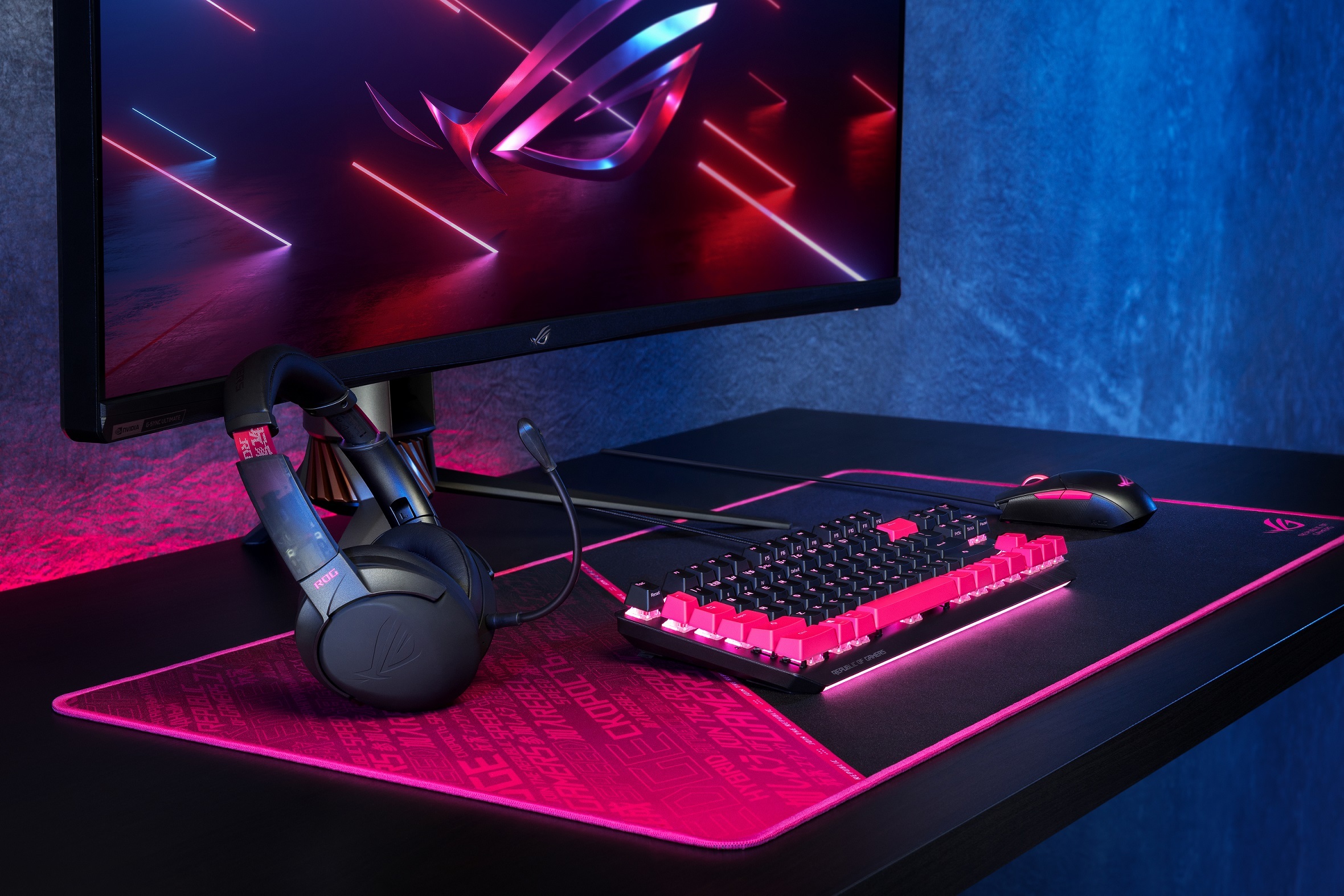 ROG Electro Punk 系列電競周邊新色「電馭粉」亮相 - 巴哈姆特