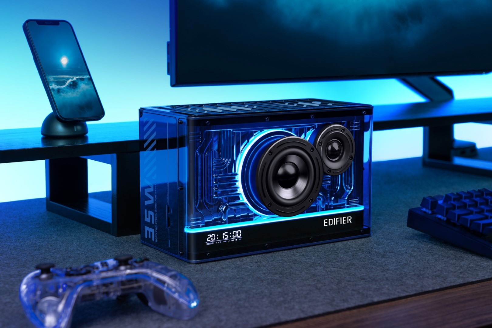 EDIFIER QD35 桌面藍牙揚聲器今日在台上市 提供遊戲模式等開放使用者切換音效風格 - 巴哈姆特