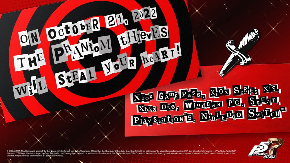 《女神異聞錄 3P、4G、5R》確定登陸 Switch 平台 首波《P5R》10/21 登場《Persona 5 The Royal》 - 巴哈姆特