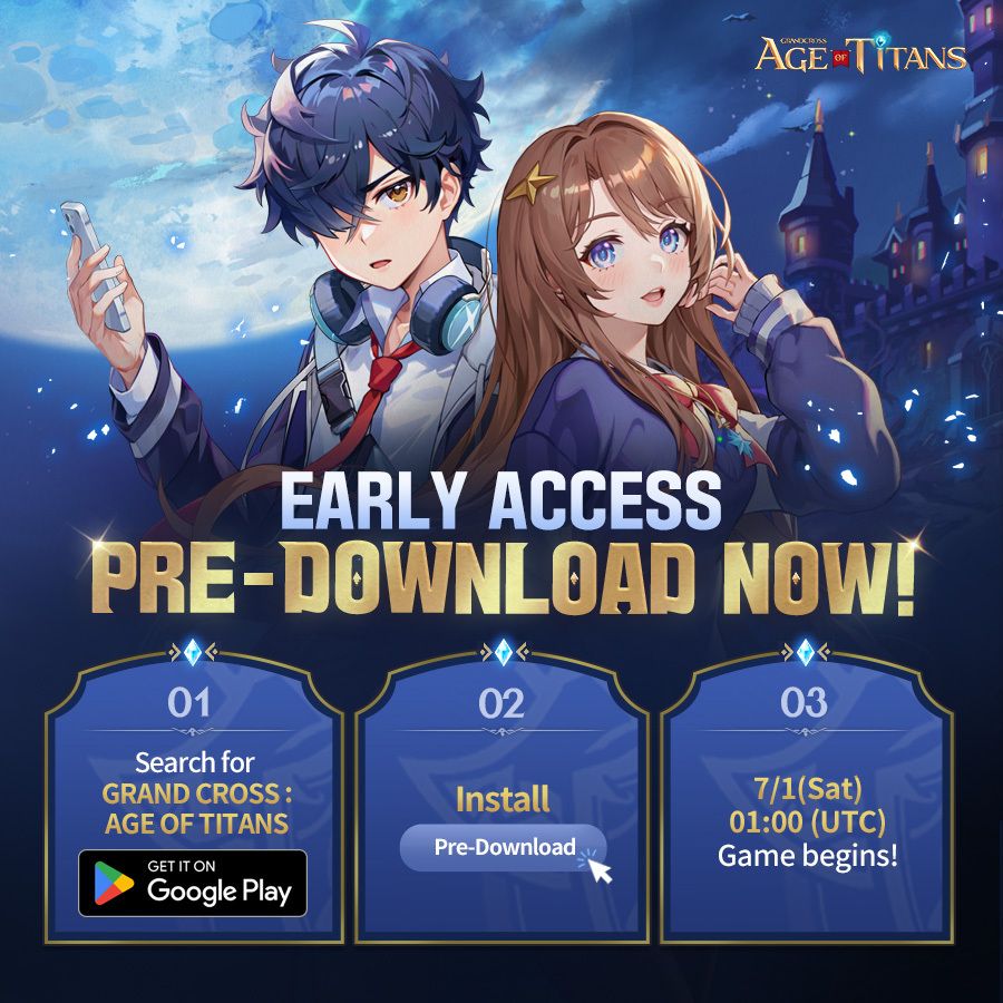 2D 動畫 MMO RTS《GRAND CROSS：AGE OF TITANS》於韓國展開搶先體驗《GRAND CROSS：AGE OF TITANS》 - 巴哈姆特