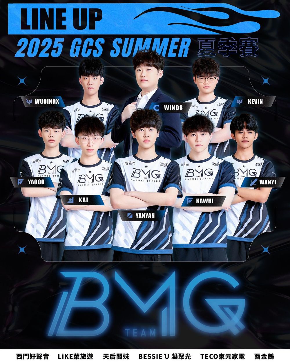 《傳說對決》DCG 及 BMG 戰隊公開 2025 GCS 夏季陣容《Arena of Valor》 - 巴哈姆特