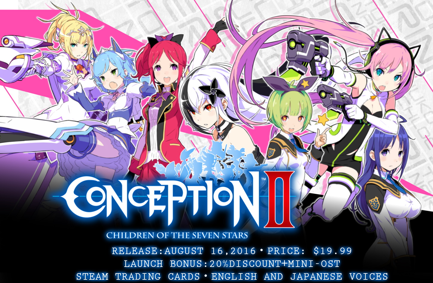 PC《Conception 2 七星的引導與瑪祖爾的惡夢》8 月中登陸 Steam《Conception II: Children of ...