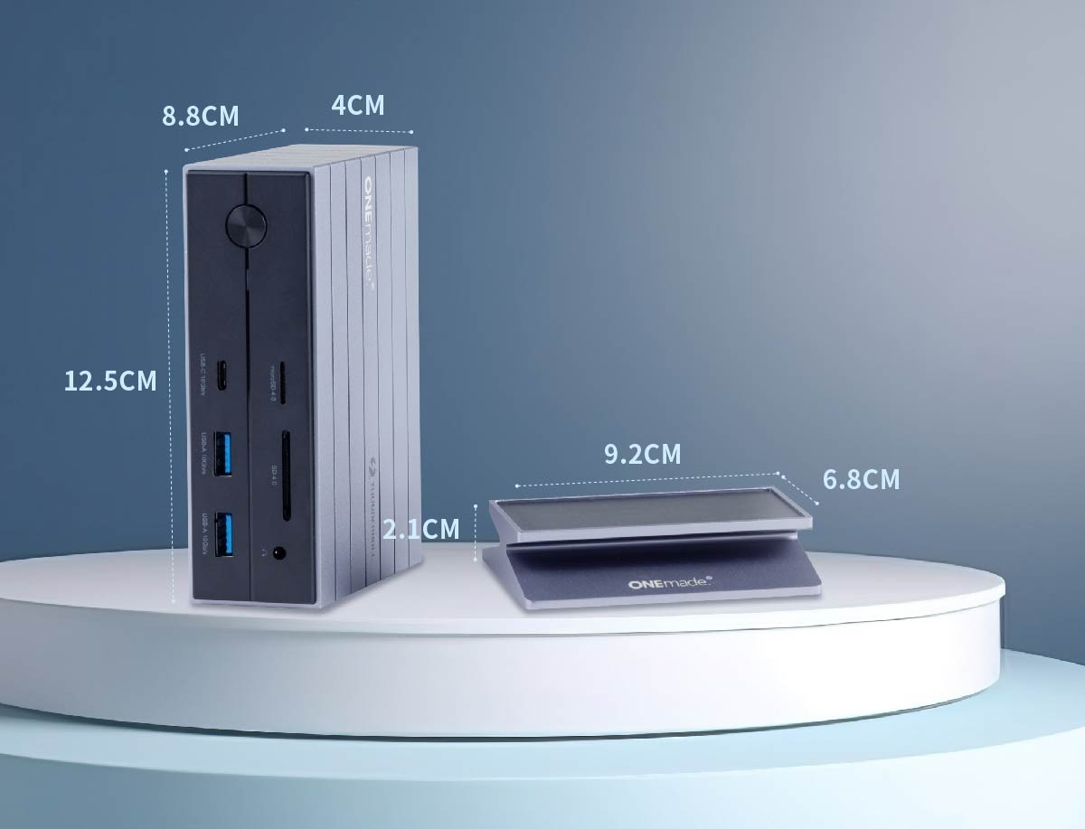 勇者福利社 - 【ONEmade】D3 15in1 Thunderbolt™ 4 擴充埠｜玩家、創作者必備 Dock - 巴哈姆特