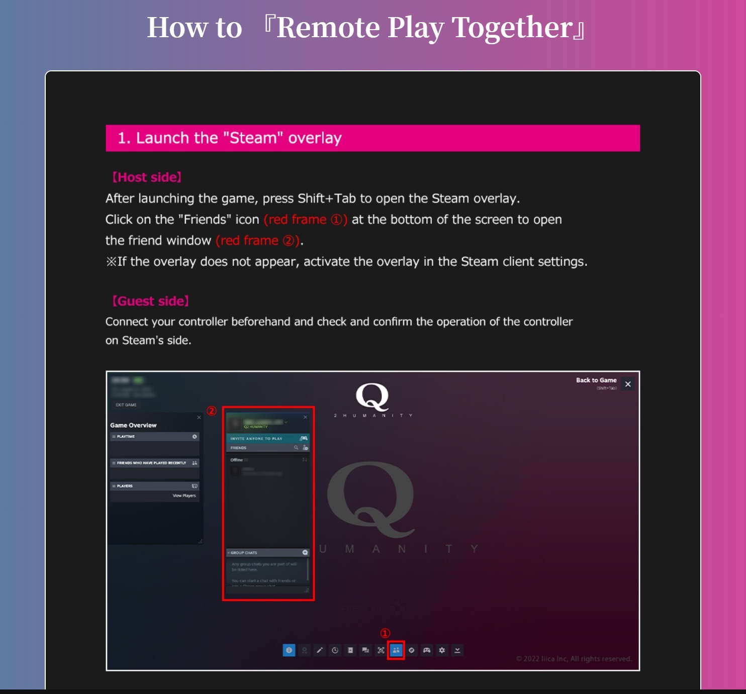 支援 4 人遊玩解謎新作《Q2 HUMANITY》展開搶先體驗 預告 9 月初揭開特別資訊《Q2 HUMANITY》 - 巴哈姆特