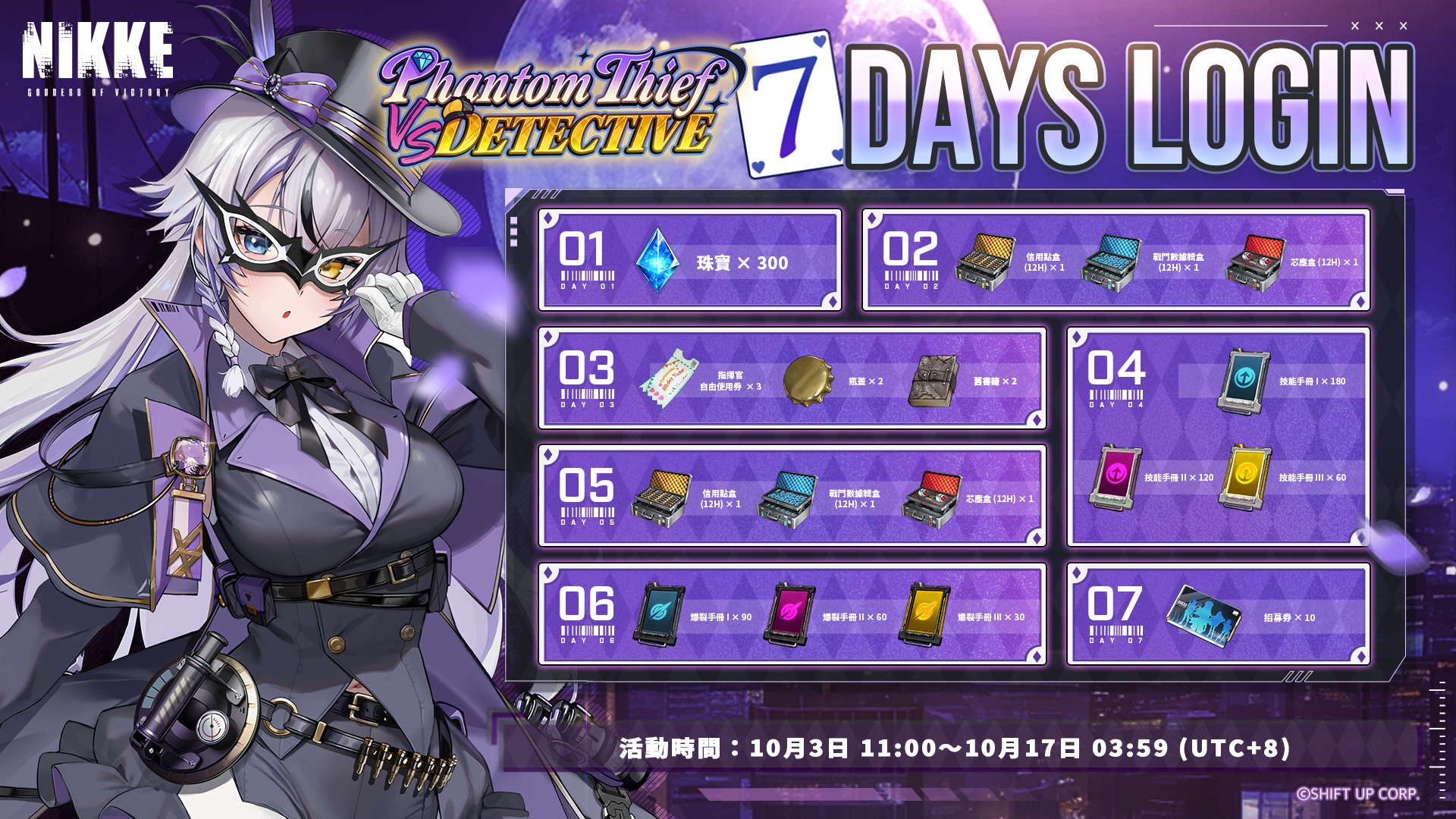 《勝利女神：妮姬》劇情活動「PHANTOM THIEF VS DETECTIVE」將於 10 月 3 日開放《Goddess of Victory:NIKKE》 - 巴哈姆特