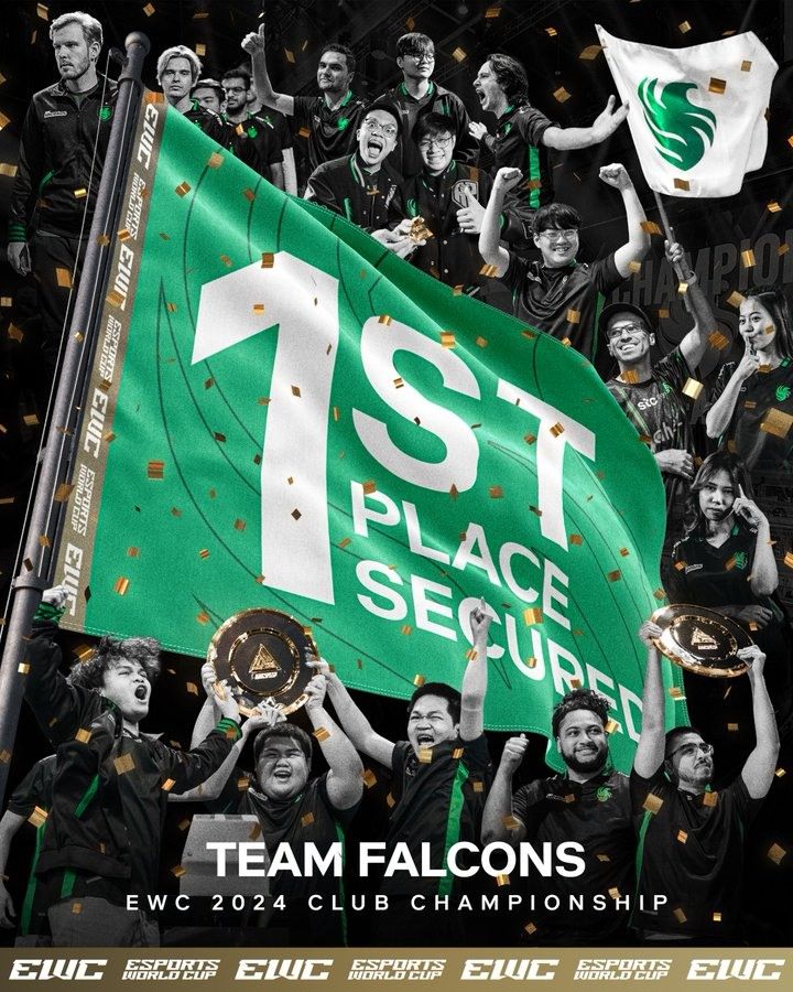 Team Falcons 確認拿下電競世界盃 EWC 俱樂部冠軍 足球明星內馬爾將參加表演賽 - 巴哈姆特