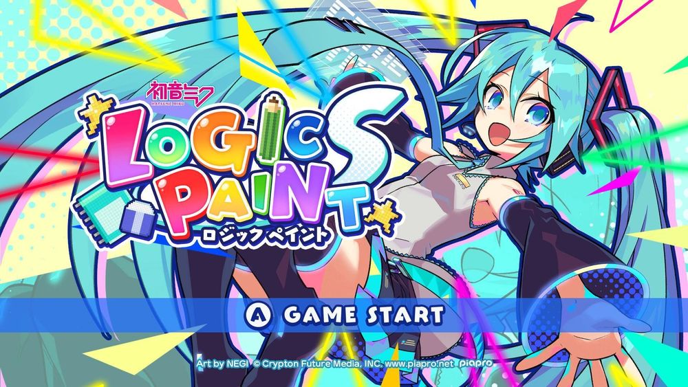 《初音未來 Logic Paint S》Switch 版現已推出 與人氣虛擬偶像一起挑戰繪圖方塊《Hatsune Miku Logic ...
