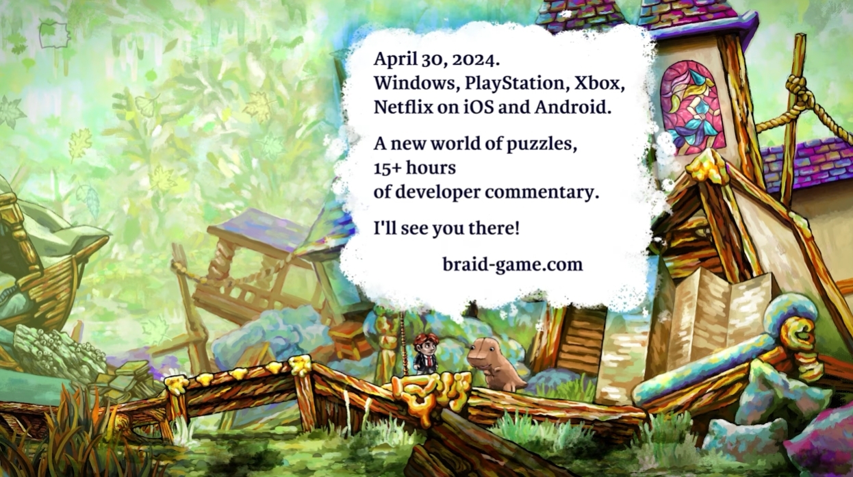 【情報】《Braid 周年紀念版 (Braid Anniversary Edition) 》延至 2024年5月14日 發售！以更細膩筆觸重溫 ...