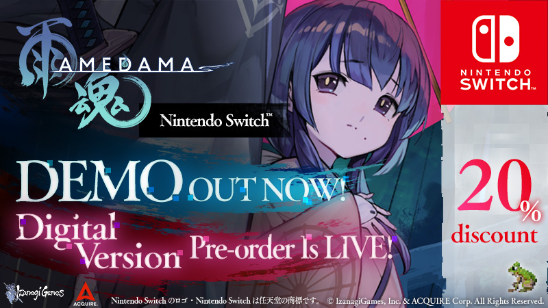 《雨魂 - AMEDAMA -》Switch 體驗版即日起上架 數位版預購同步開跑《AMEDAMA》 - 巴哈姆特