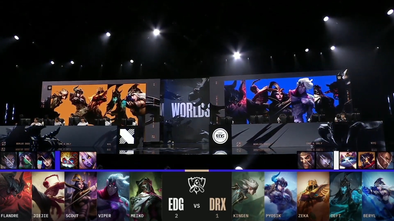 一血之差的逆轉！《英雄聯盟》2022 世界大賽八強賽 DRX 上演讓二追三擊敗 EDG 晉級《League of Legends》 - 巴哈姆特