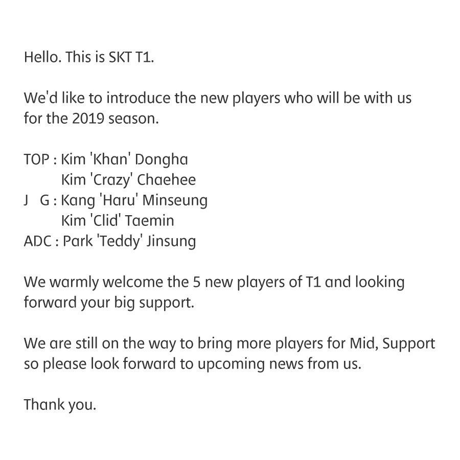 《英雄聯盟》SKT 公布 FAKER 的新隊友！Khan、Teddy、Haru 等五名選手加入《League of Legends》 - 巴哈姆特