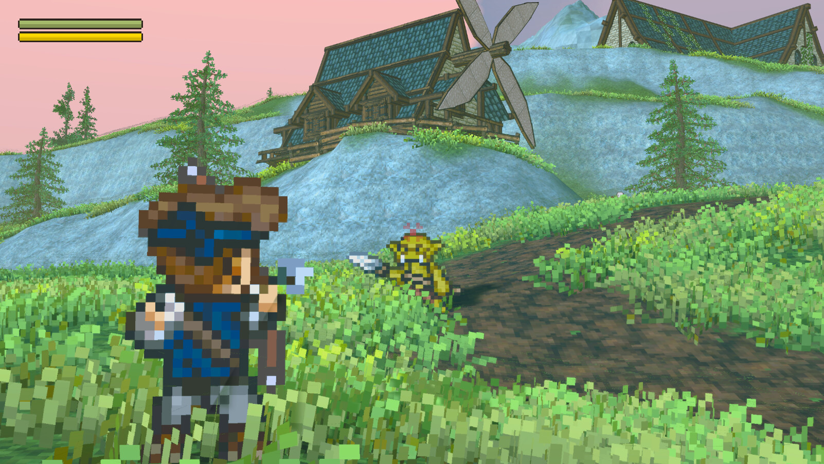 開放世界 RPG 新作《EthrA》公開 Steam 頁面 探索混合 2D、3D 的像素世界《EthrA》 - 巴哈姆特