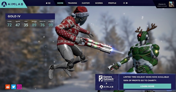 《Aim Lab》新改版開放自訂準新、親手打造 Graybox 地圖 推出耶誕限定公益禮包 - 巴哈姆特