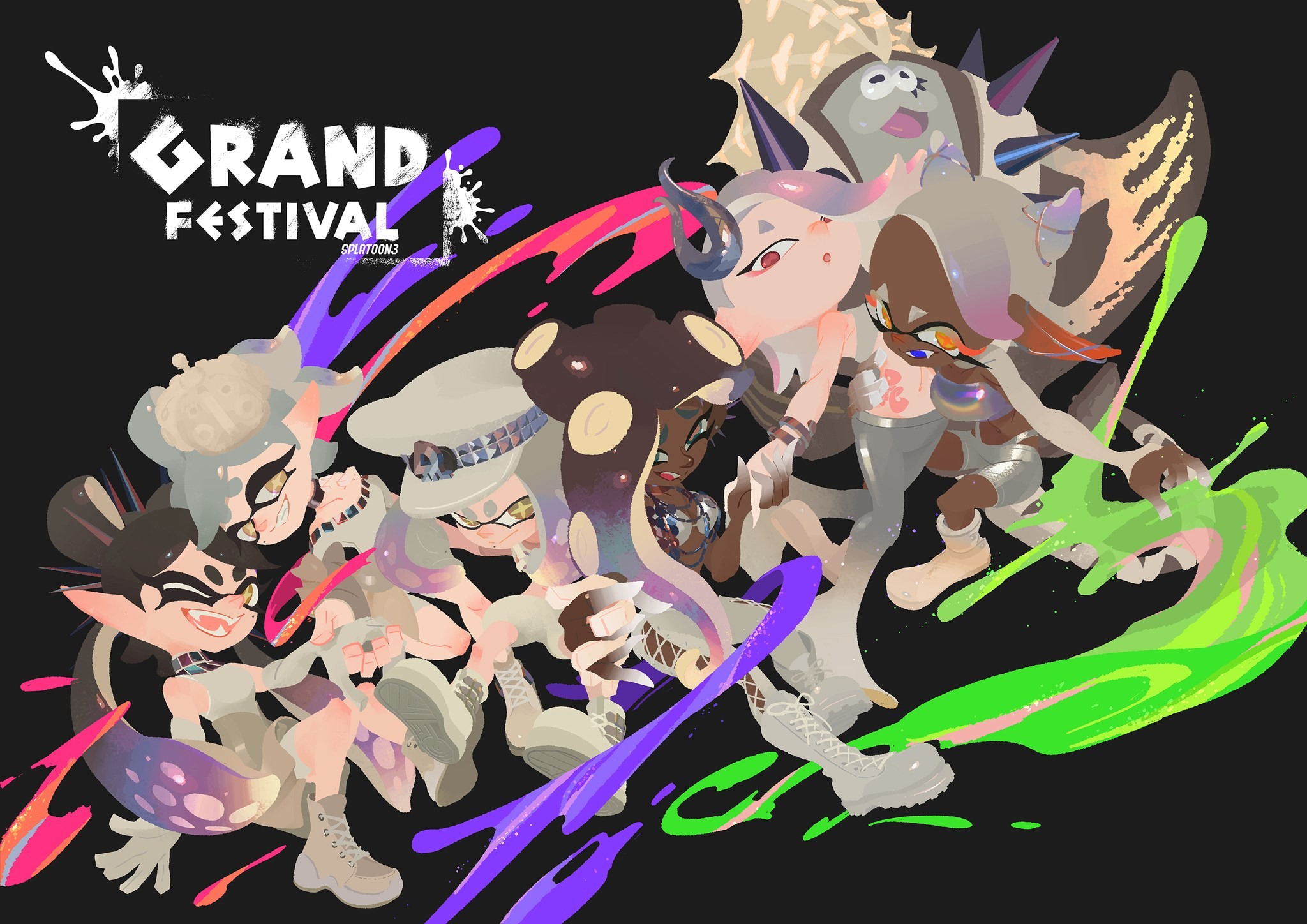 過去 vs 現在 vs 未來！《斯普拉遁 3》最大型祭典「Grand Festival」揭曉《Splatoon3》 - 巴哈姆特