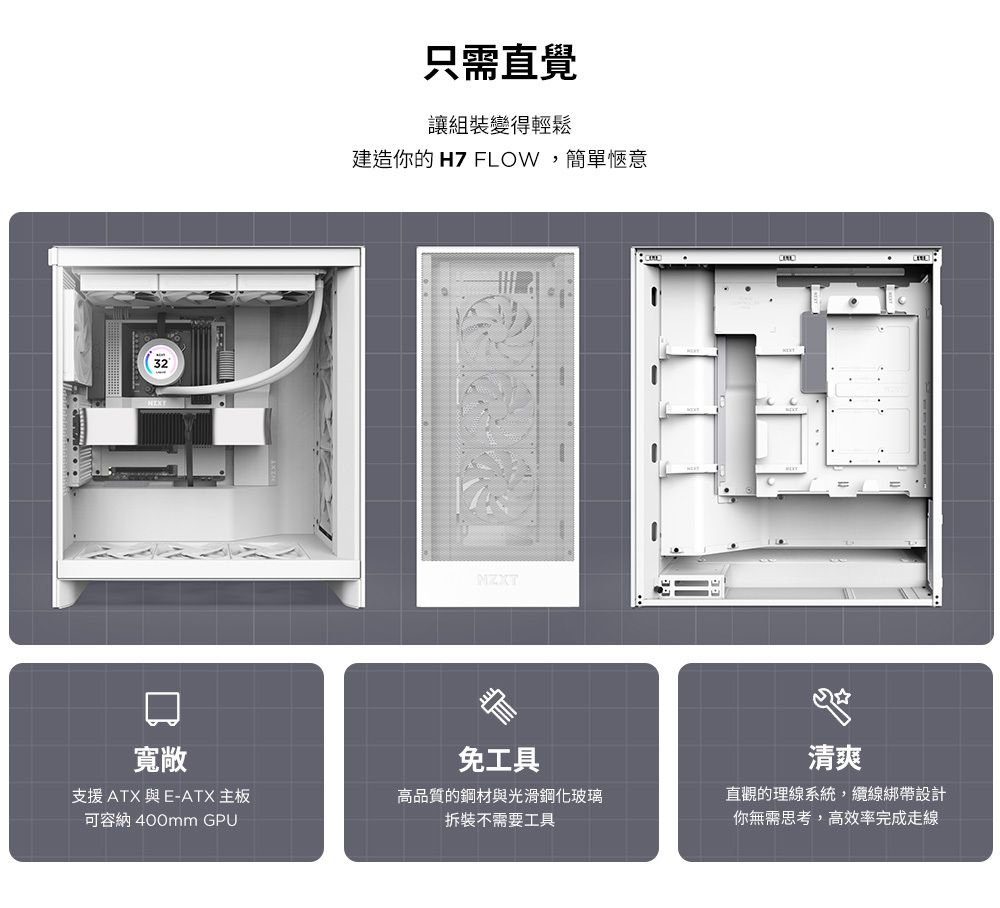 NZXT 首款 420 水冷機殼 ALL NEW H7 Flow & H7 Flow RGB 2024 上市 - 巴哈姆特