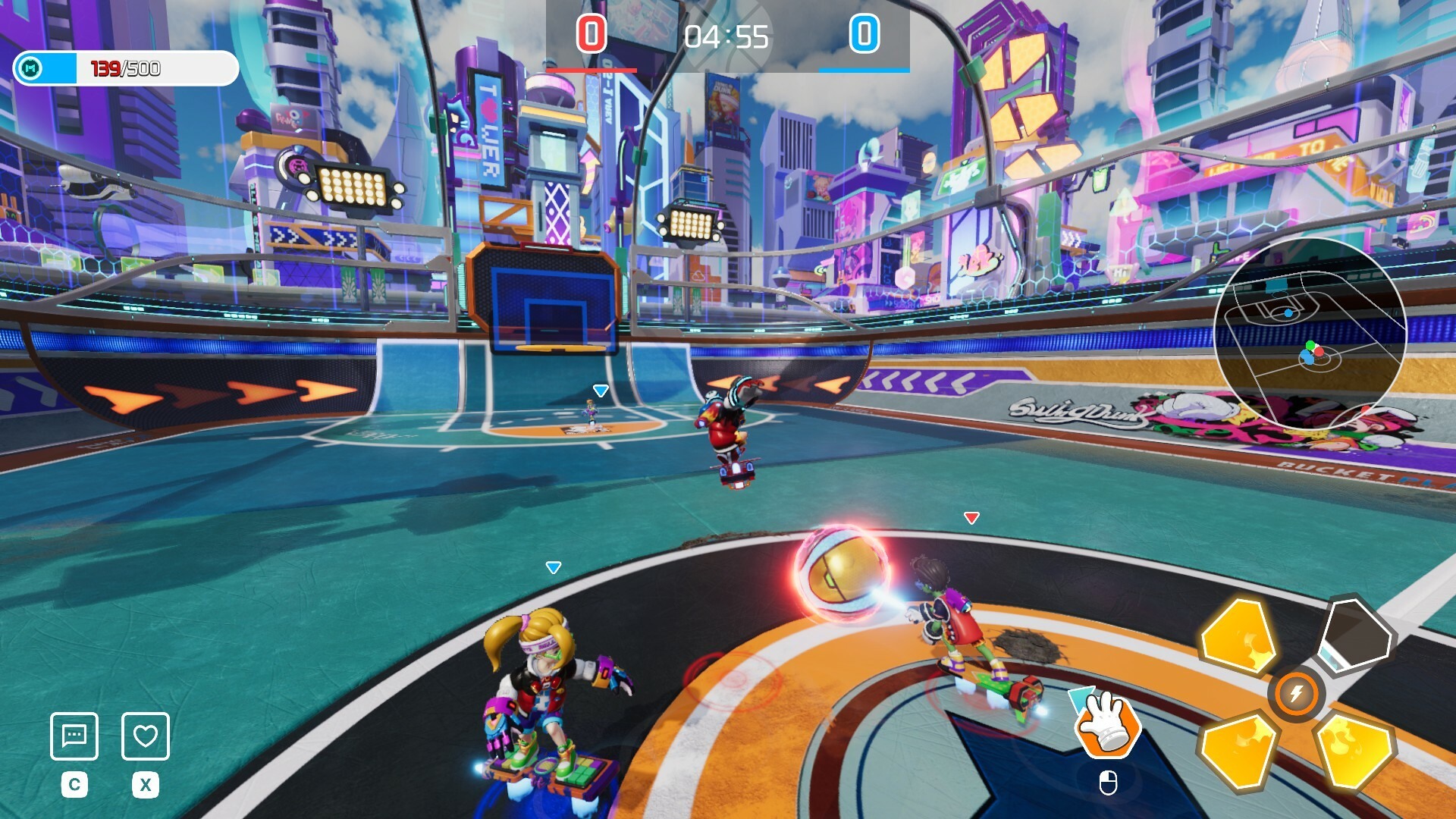 跨平台 3v3 球類競技免費遊戲《黏黏籃球》推出正式版《Metaball》 - 巴哈姆特