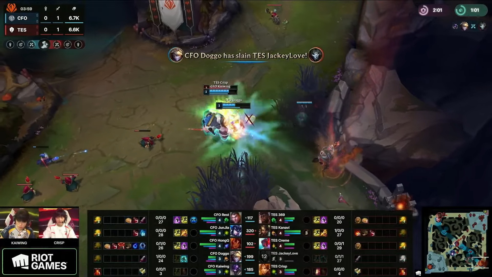 《英雄聯盟》初陣對抗賽 CFO 直落二擊敗 LPL 代表隊 TES 穩坐小組第二《League of Legends》 - 巴哈姆特