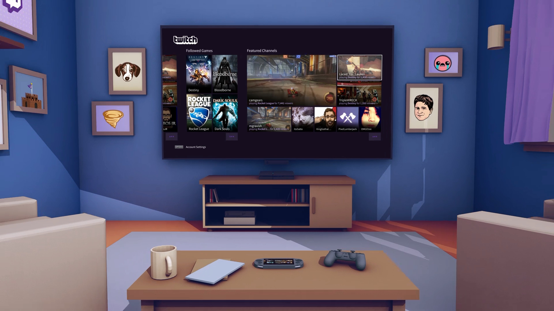 PS4 版 Twitch App 正式上線 不限平台可收看所有直播內容 - 巴哈姆特