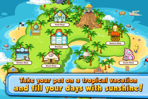 Playfish 宣布 iOS 版《寵物假期》今日在 AppStore 上架《Pet Society Vacation》 - 巴哈姆特
