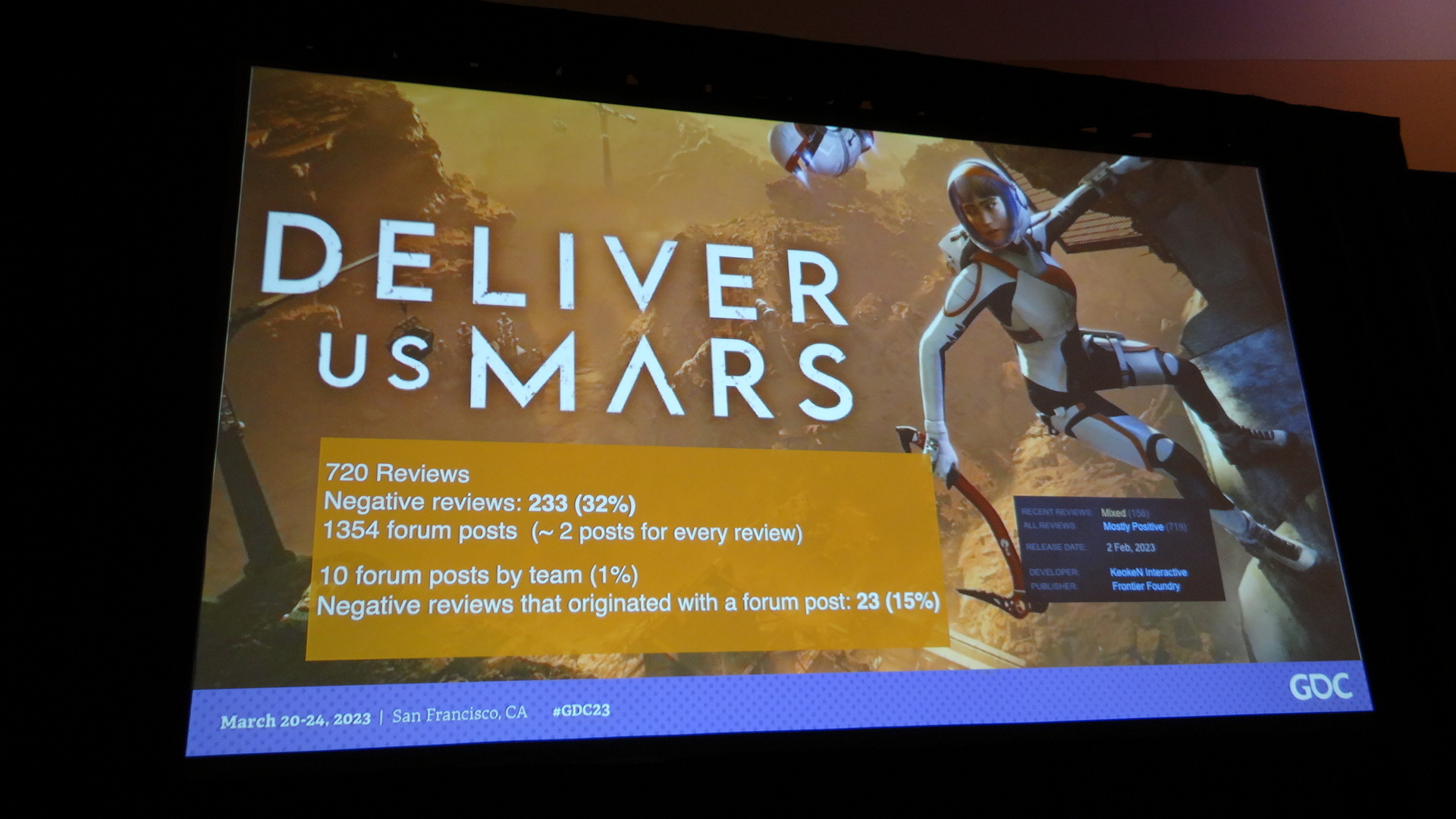 【GDC 23】如何在 Steam 平台預防負評出現？ 開發者分享討論區文章與負評關聯的觀察報告 - 巴哈姆特