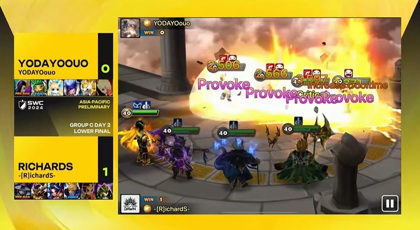 《魔靈召喚》SWC2024 亞洲區 C 組預賽由「DILIGENT-YC」與「RICHARDS」晉級《Summoners War: Sky Arena》 - 巴哈姆特