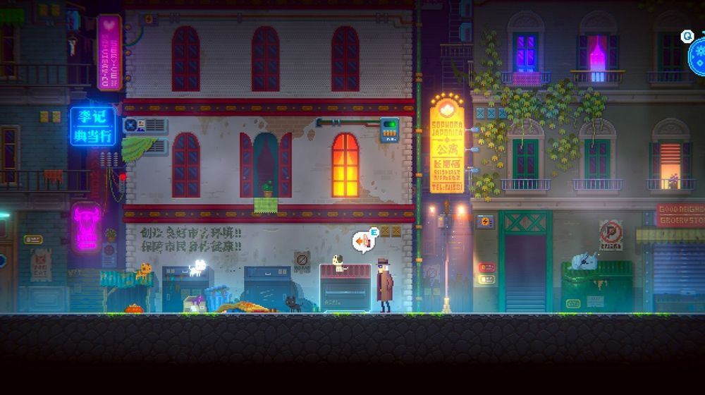 8-bit 橫向賽博朋克冒險遊戲《迷霧偵探》今日正式發售 深入未來都市追查驚天奇案《Tales of the Neon Sea》 - 巴哈姆特