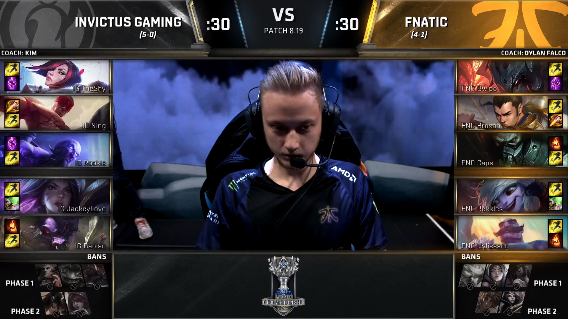 《英雄聯盟》2018 世界大賽小組賽 D 組結果出爐 隊伍 FNC 連贏 IG 兩場、以小組第一出線《League of Legends》 - 巴哈姆特