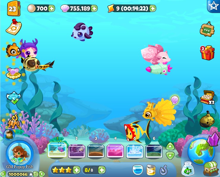 臉書版可愛風格養魚遊戲《POPOP 魚》今日上線《PopopFish》 - 巴哈姆特