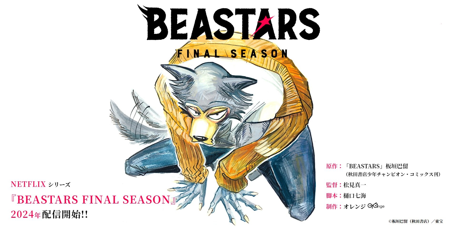 動畫《BEASTARS 最終季》目前預定 2024 年正式推出《BEASTARS FINAL SEASON》 - 巴哈姆特