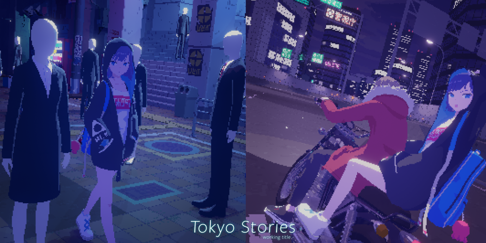 【TpGS 23】融合像素與 3D 視覺表現的新作《東京敘事集》公開 Steam 頁面《Tokyo Stories》 - 巴哈姆特