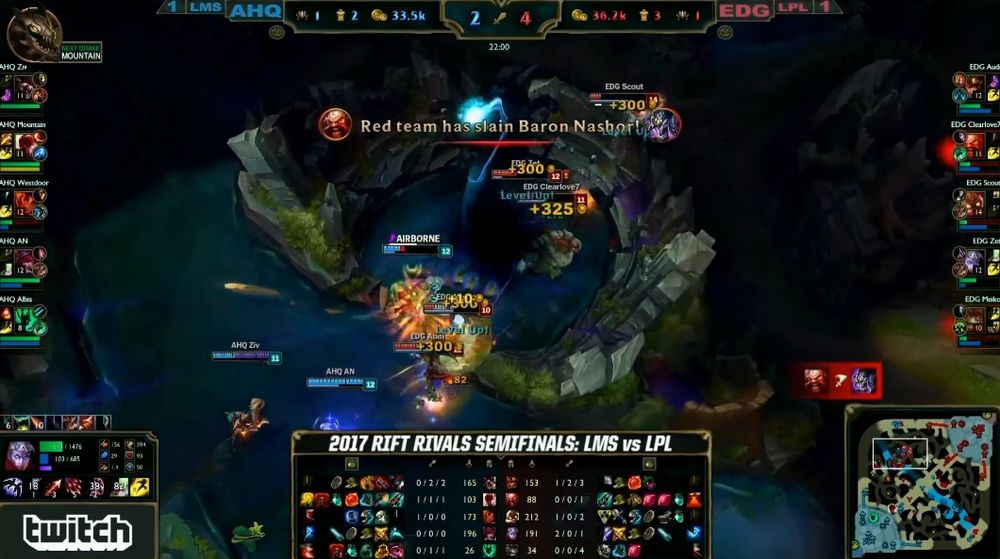 《英雄聯盟》亞洲對抗賽隊伍 ahq 逆轉擊敗 EDG、LMS 賽區聽牌 M17 即將出戰 RNG《League of Legends》 - 巴哈姆特