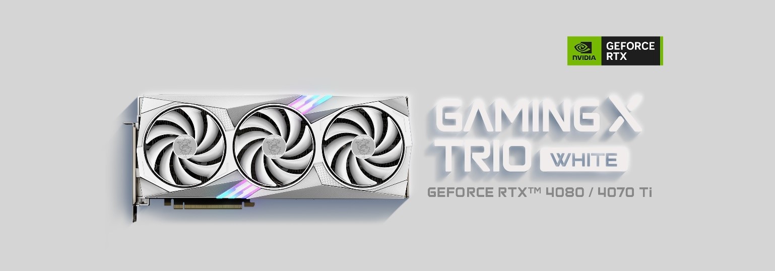微星推出 NVIDIA GeForce RTX 4080 及 4070 Ti GAMING TRIO WHITE 顯示卡 - 巴哈姆特