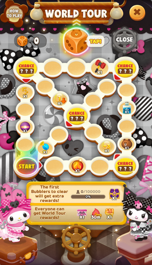 《LINE Bubble 2》與「美樂蒂＆酷洛米」展開聯名合作 聯名角色們於高級扭蛋登場《LINE BUBBLE 2》 - 巴哈姆特