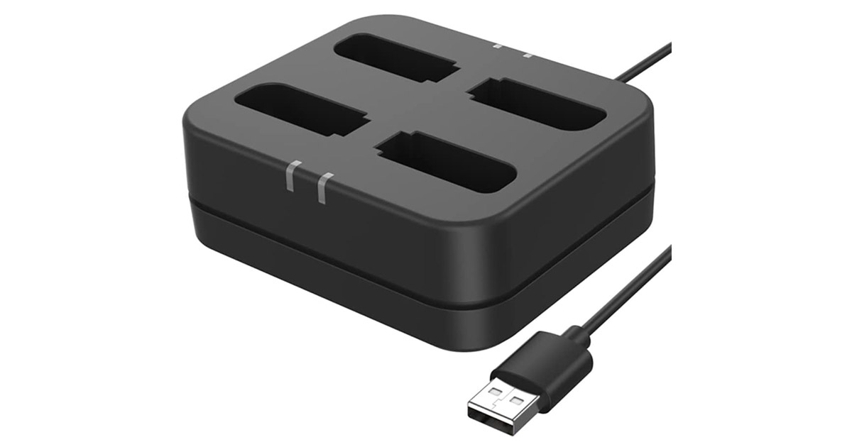 CYBER Joy-Con 控制器 4 插槽充電座（黑） - 巴哈姆特