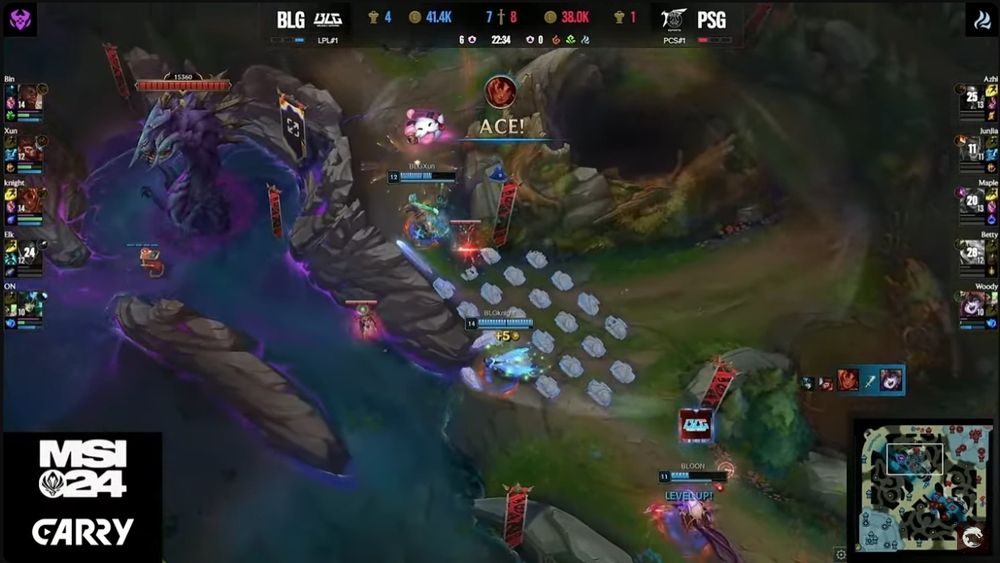 《英雄聯盟》2024 MSI 分組賽 PSG 以 2:3 惜敗 LPL 賽區隊伍 BLG 挺進勝部四強《League of Legends》 - 巴哈姆特