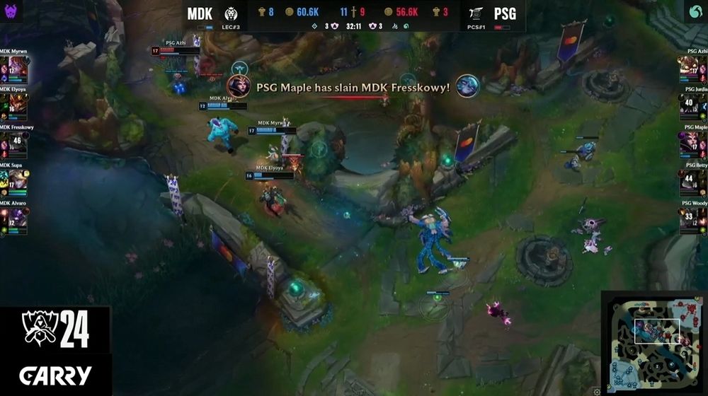 《英雄聯盟》2024 世界大賽入圍賽 MDK 戰隊以 2：1 驚險擊敗 PSG 戰隊順利晉級《League of Legends》 - 巴哈姆特