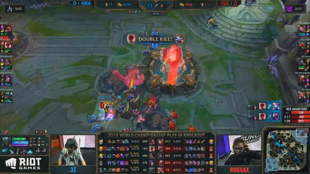 《英雄聯盟》2019 世界大賽入圍淘汰賽 HKA 以 3:1 擊敗對手 ISG 確定晉級 16 強小組賽《League of Legends》 - 巴哈姆特